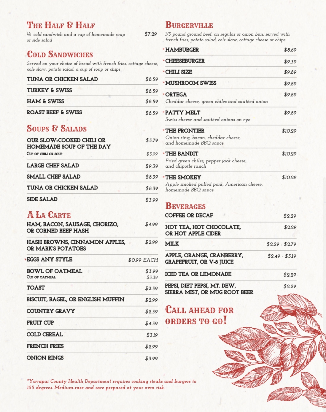 Menu – That Apple Pan